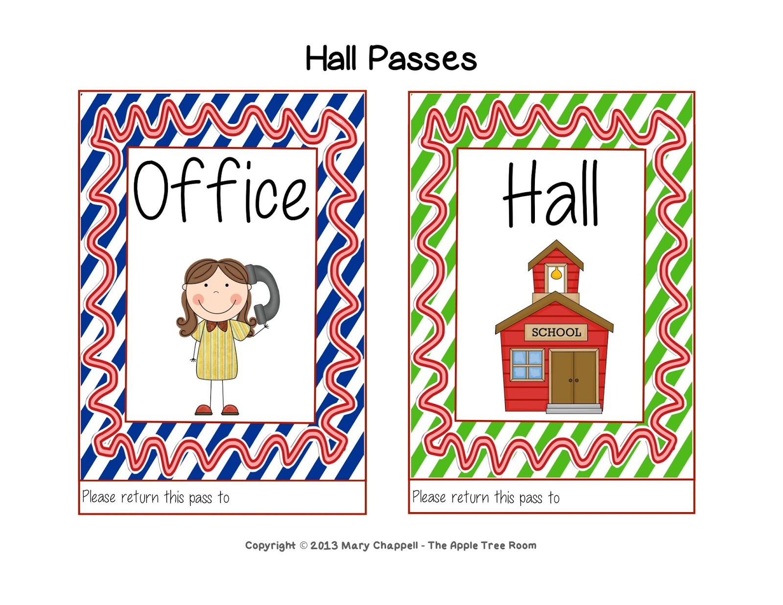 The Apple Tree Room: Hall Pass Set