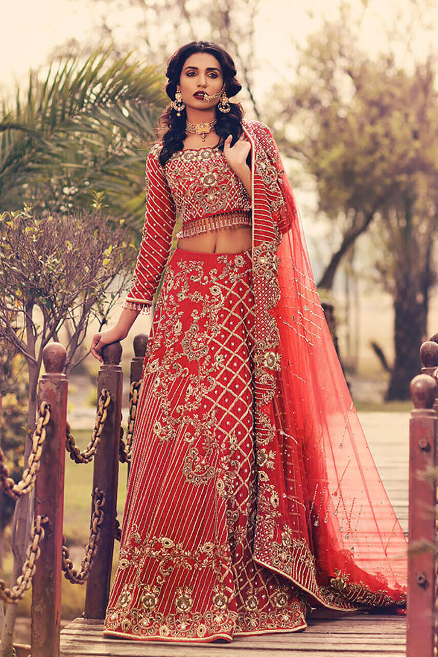 Traditional Pakistani Bridal Barat Dresses by Faraz Abid Sheikhu