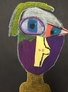 Mrs. Harris' art room: Picasso self portraits 1st grade lesson