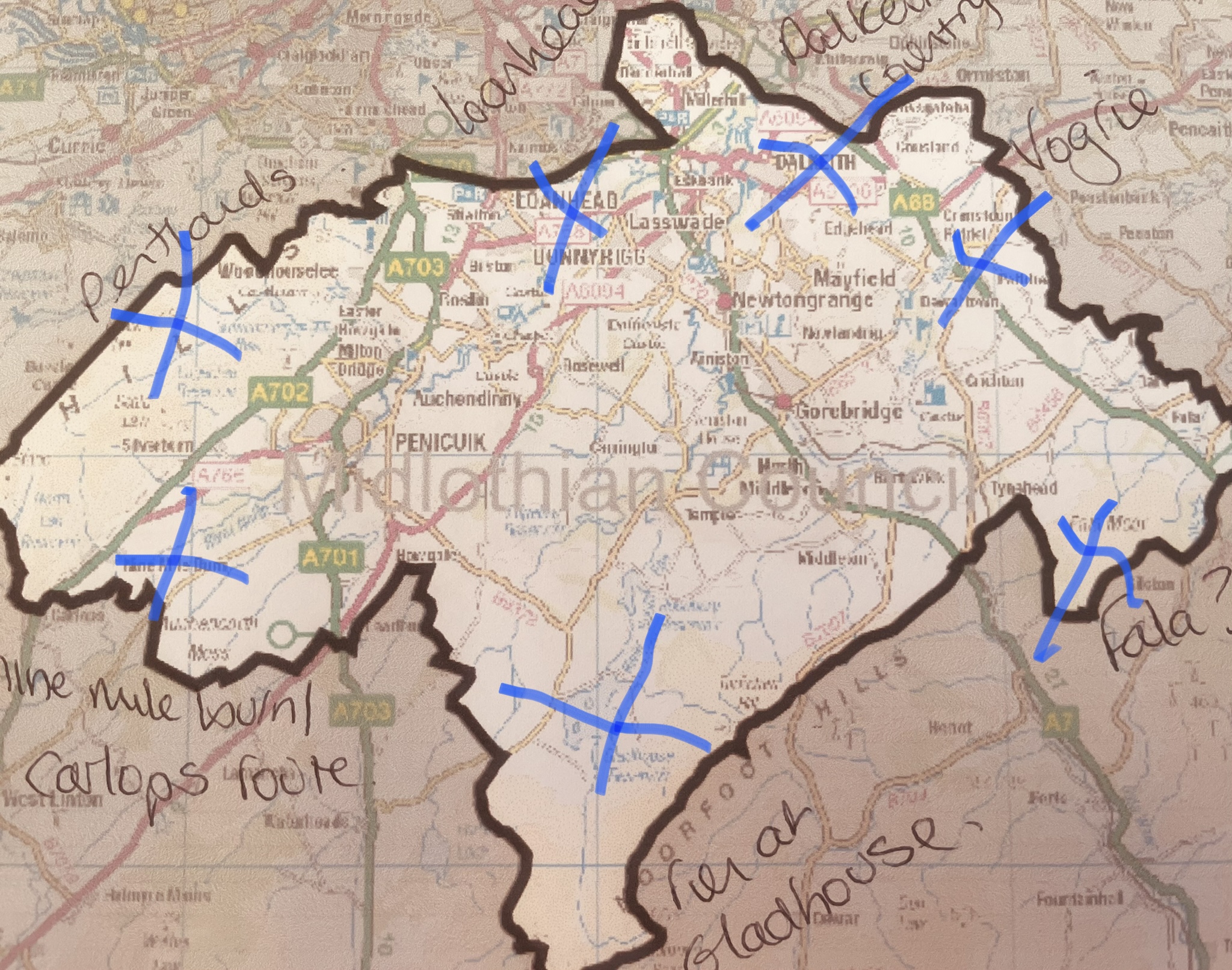 Janey's running ramblings: Run the Midlothian Border - Route 1 ...