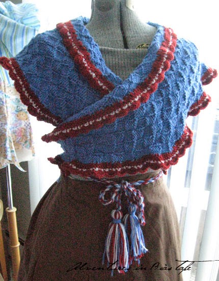 Adventures in Bias Tape: HSF '14: #21: Re-Do: Tri-colour Knitted Sontag