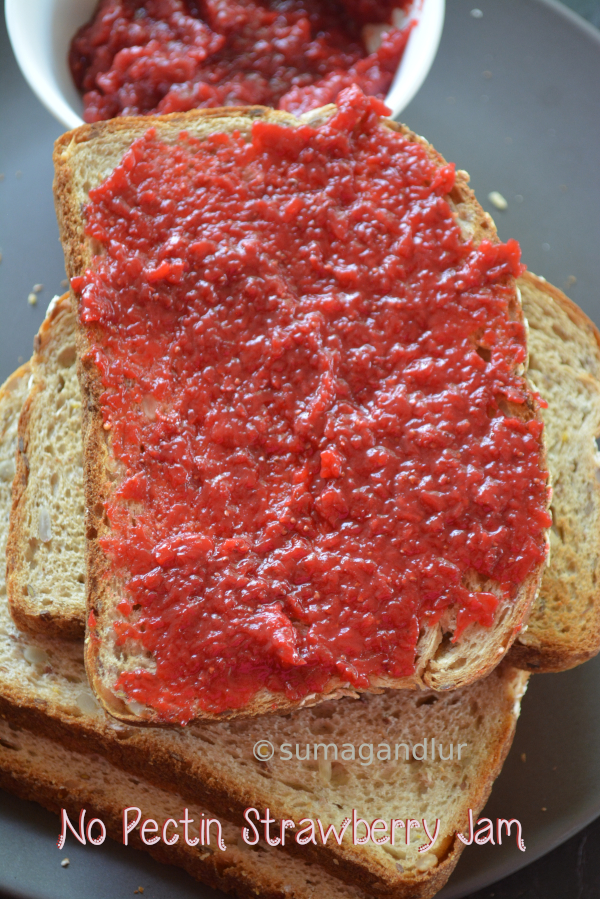 Veggie Platter: Stawberrry Jam (No Pectin)