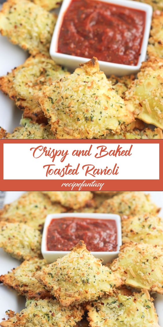 Recipe Imajination: Crispy and Baked Toasted Ravioli