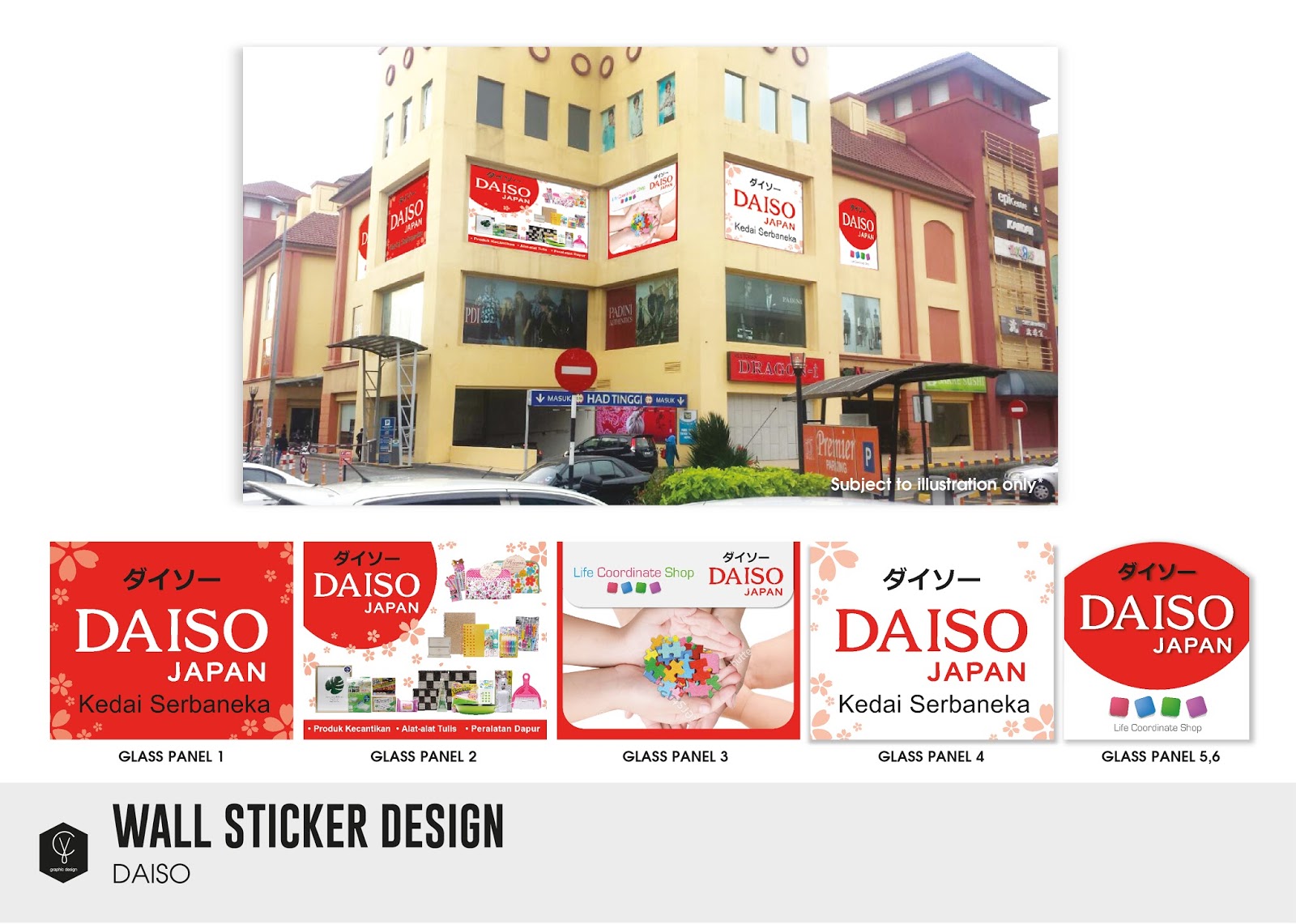 Daiso | Banner & Wall Sticker | CY Portfolio