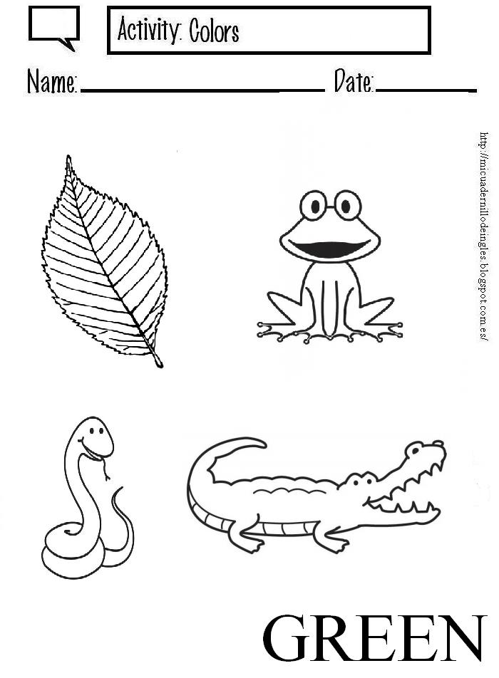 Mi cuadernillo de inglés: ¡Aprende con los colores!