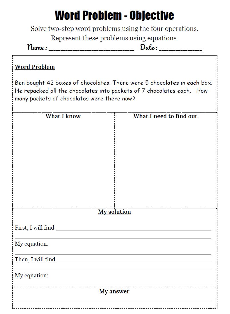 ILoveTeaching: Grade 3 - Solving Word Problems with Understanding (Part 2)