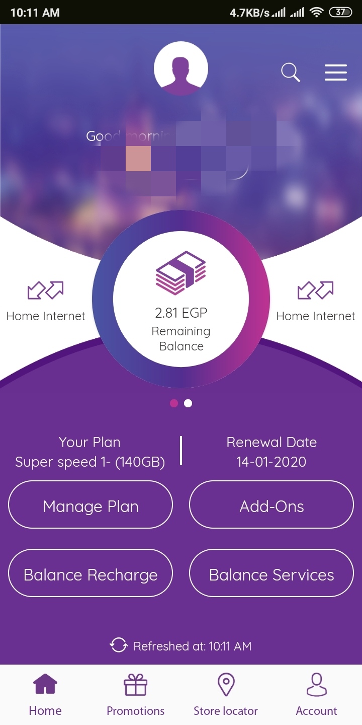 تابع سعة تحميلك tedata 2021 - تطبيق My WE بديل mytedata