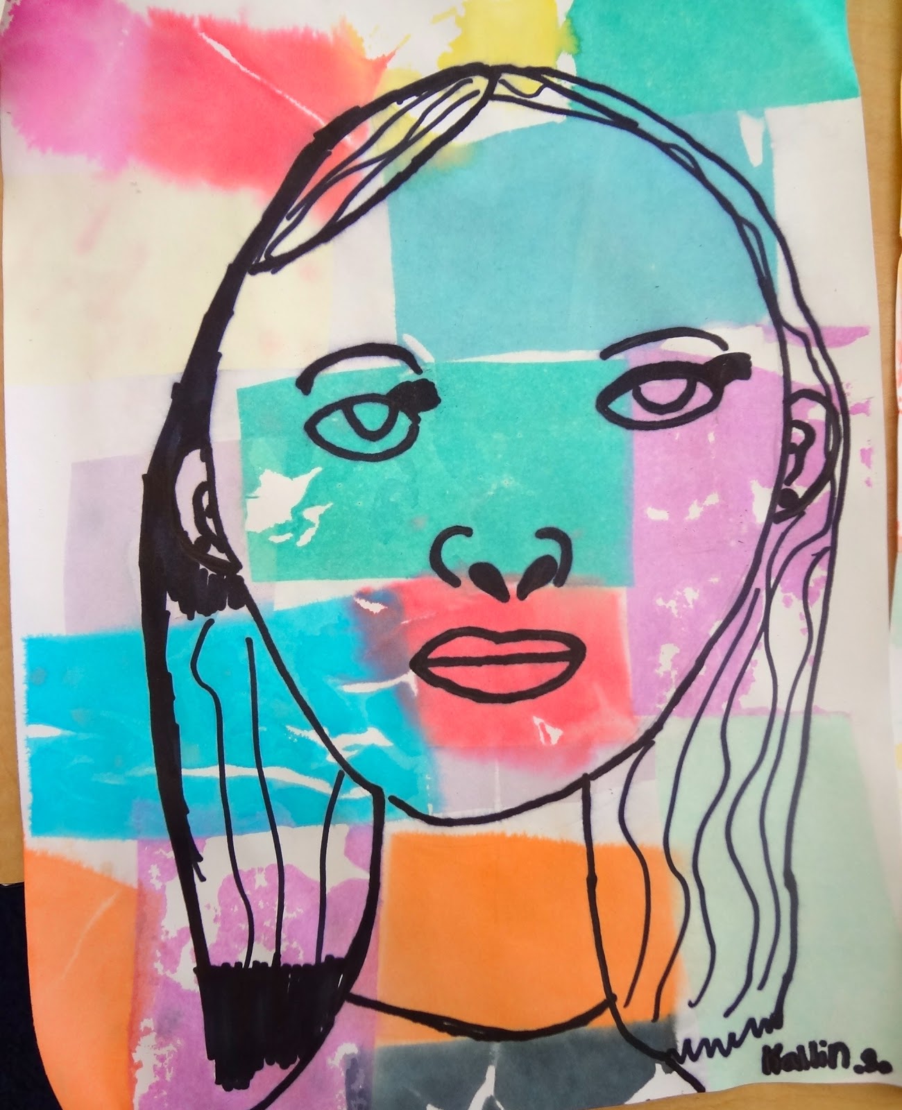The Talking Walls: Paul Klee Inspired Self Portrait Lesson