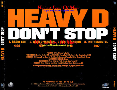 highest level of music: Heavy D - Don't Stop-(Promo_CDS)-1999-hlm