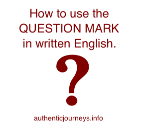 Question Mark Mistakes With Easy Edits - Authentic Journeys