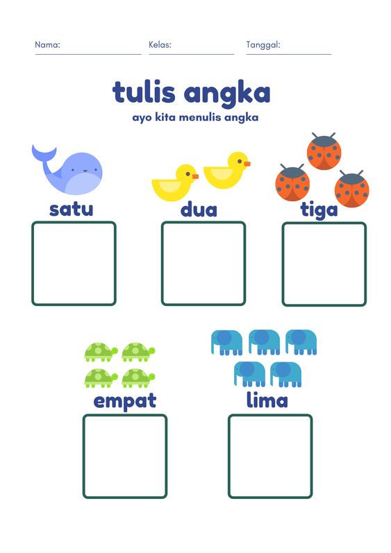 Contoh Latihan Soal Anak Tk