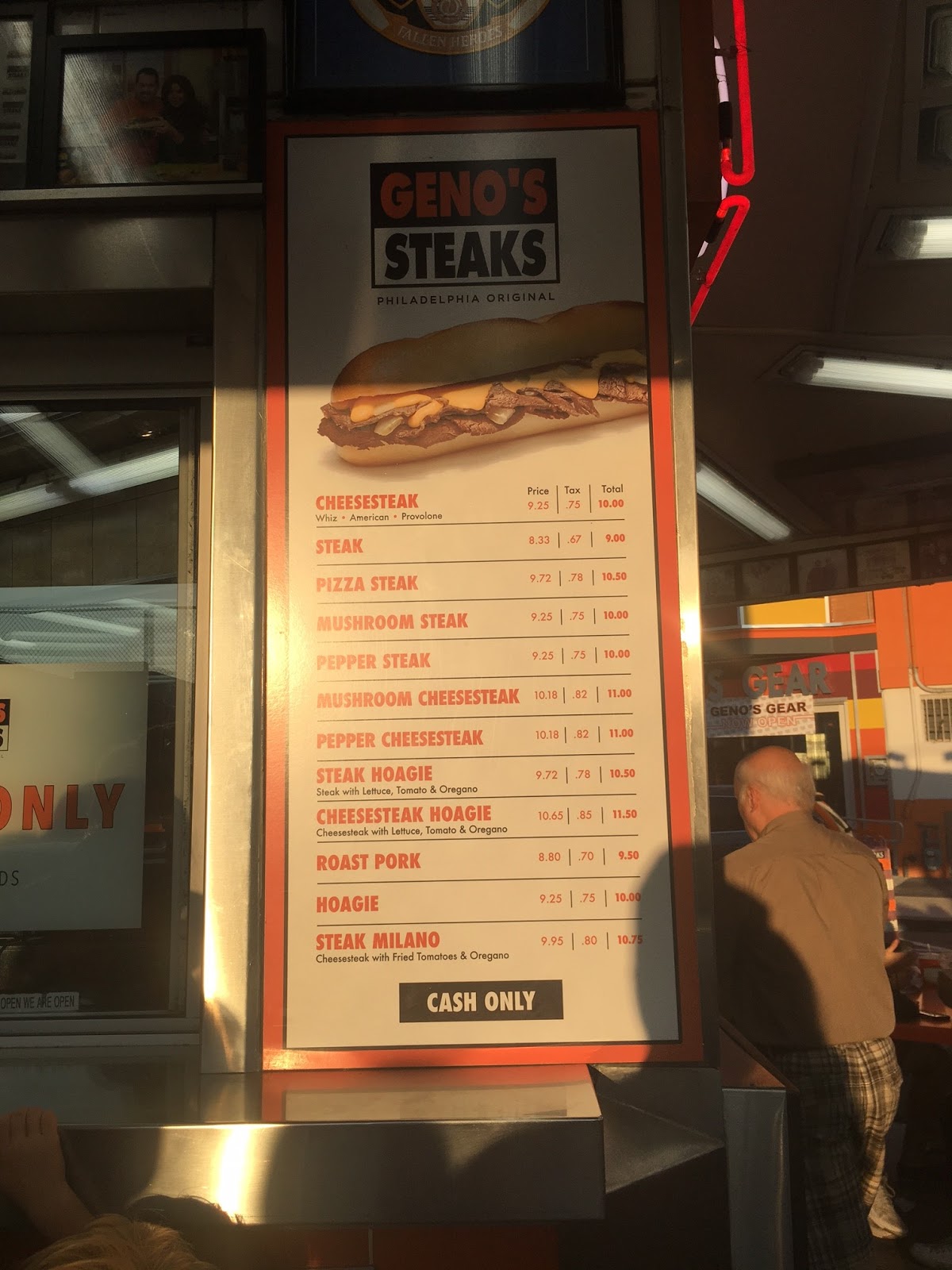 The Food Seeker: GENO'S STEAKS (PHILADELPHIA, PA)