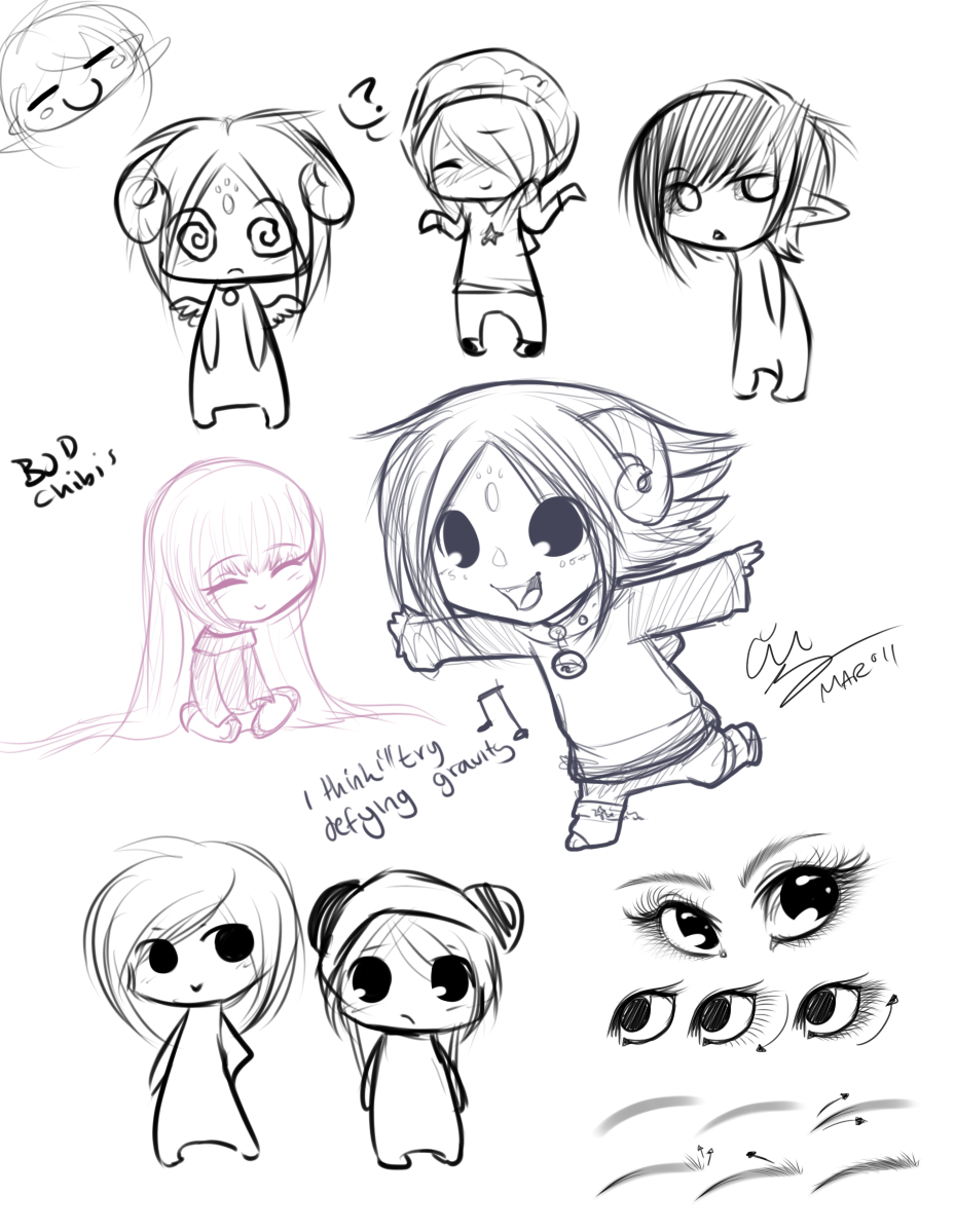 Define Normality: Chibi chart, BJD chibis and Faceup