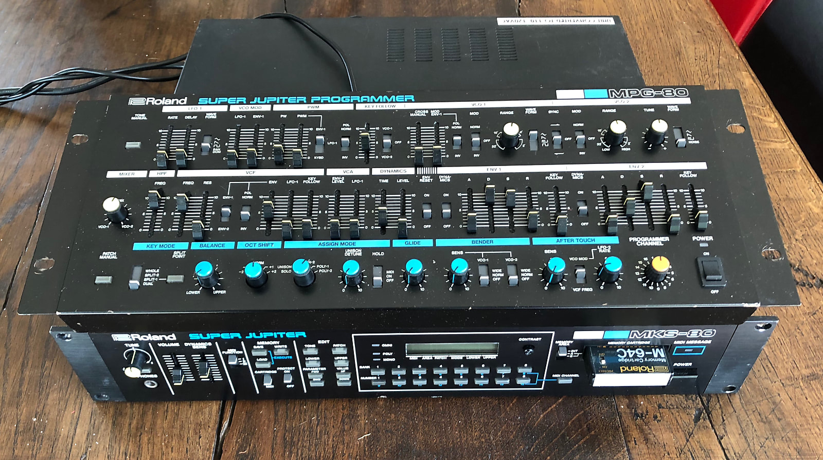 MATRIXSYNTH: Roland MKS-80 Super Jupiter with MPG-80 Programmer SN 552958