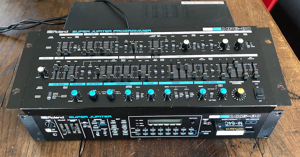 MATRIXSYNTH: Roland MKS-80 Super Jupiter with MPG-80 Programmer SN 552958