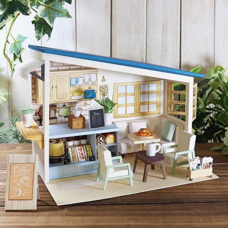 Miniature World: Café Shop Paper Model | Paperized Crafts