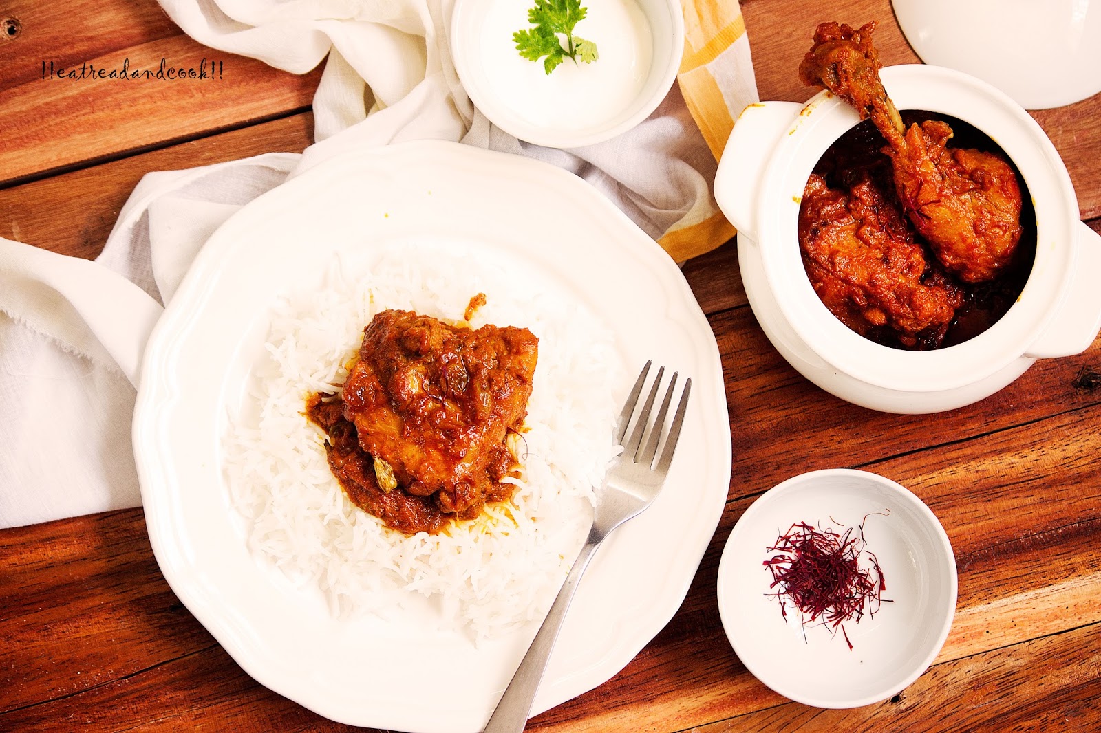 Kesari Murgh / Chicken in Saffron infused Gravy