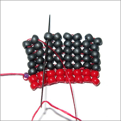 Operation Tackle That Bead Stash!: Basic Stitch Tutorial - Herringbone Stitch