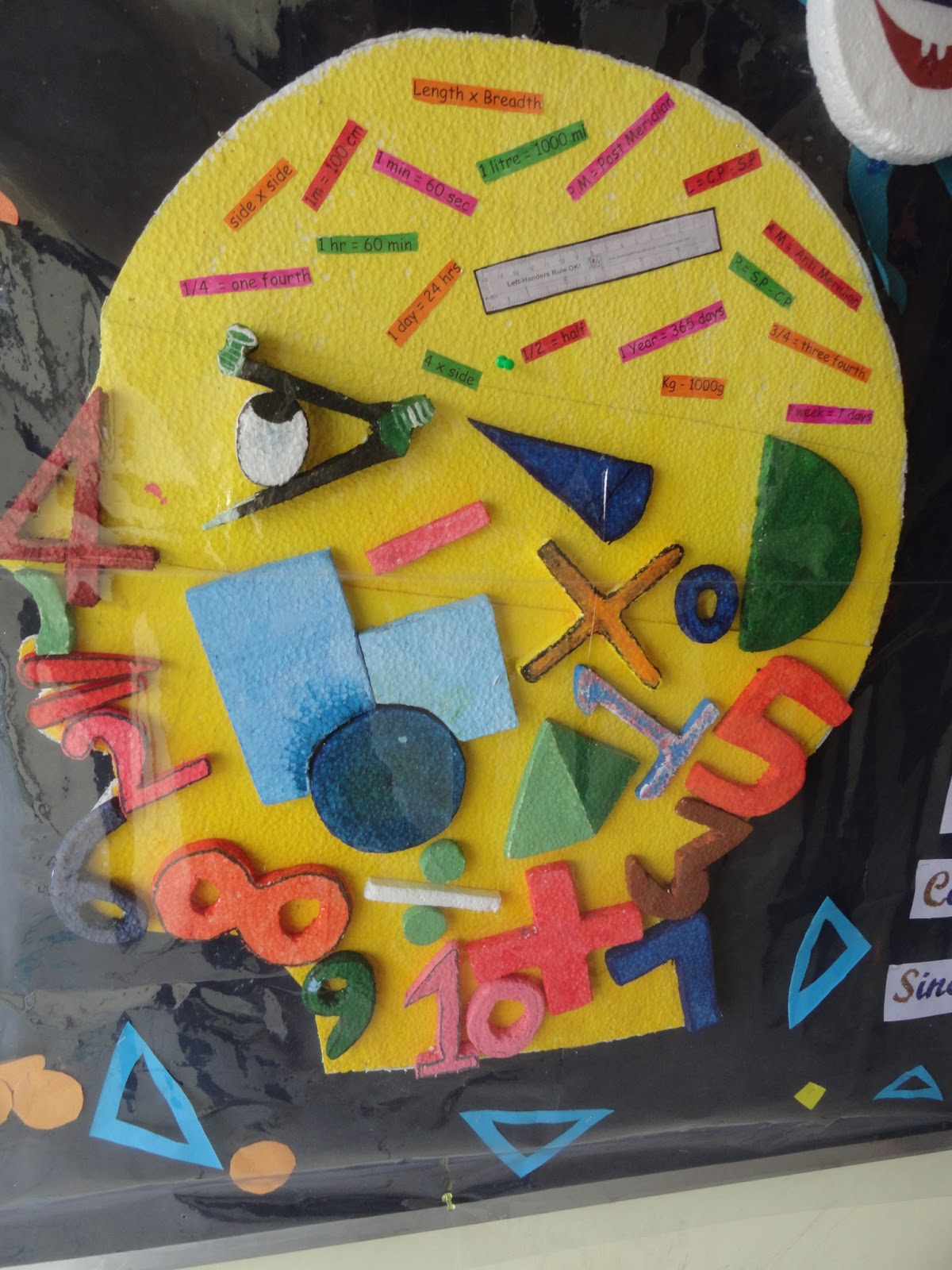 Slate - The School, Karmanghat: Maths Theme Day (Softboard Board Display)