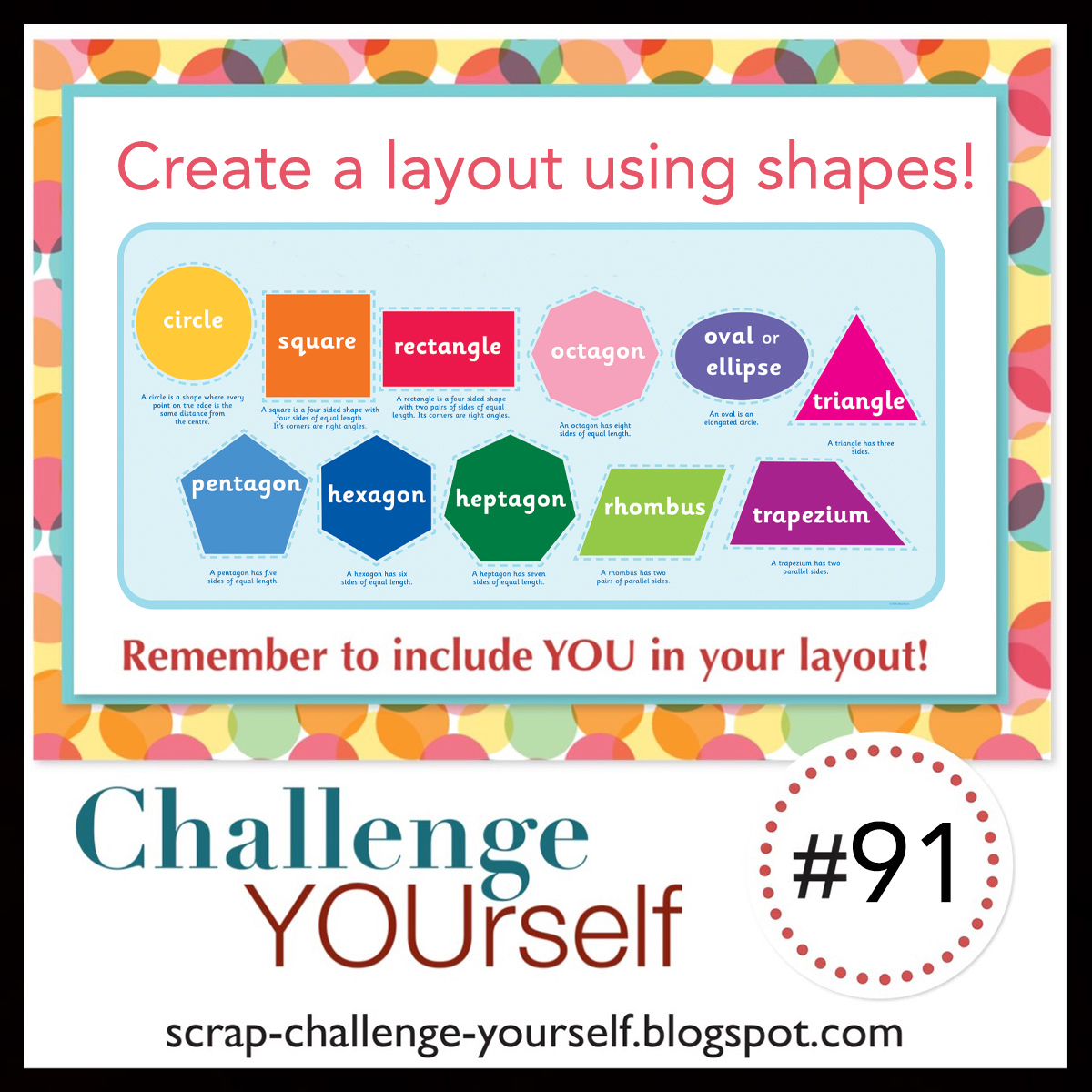 Challenge YOUrself : Challenge YOUrself #91 . . . Using Shapes!