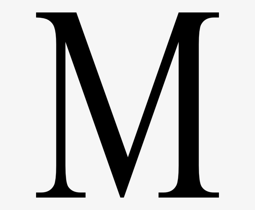 Fancy Letter M Clipart - Birthday Letter