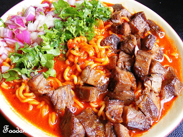 Food and lens: Mexican Ramen.