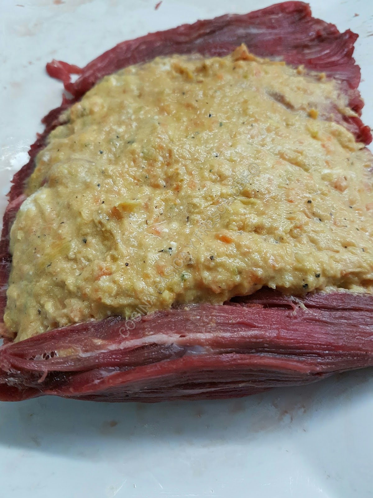 Cocina Basica y Fresca: PUNTA DE SOLOMILLO RELLENA CON CREMA DE SETAS CBF@