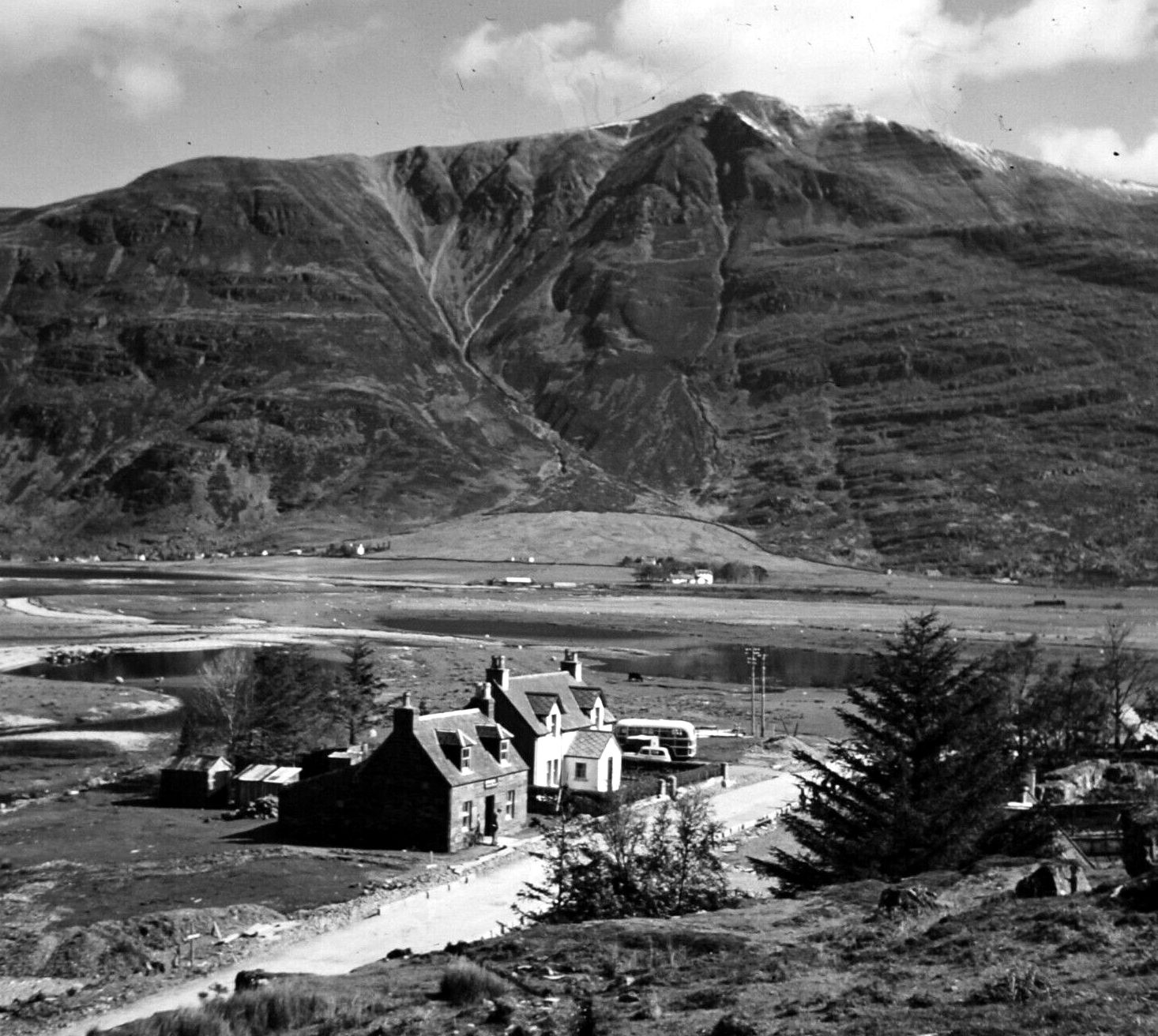 Tour Scotland: Old Photograph Houses In Annat Scotland