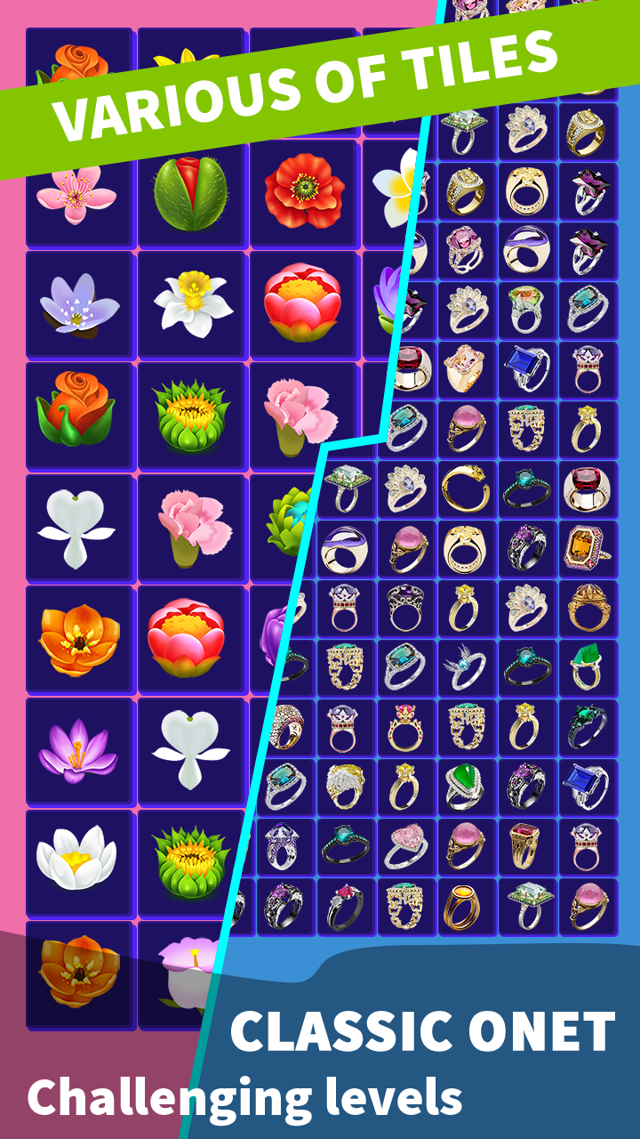 Tile Onet: Free Tile Puzzle & Pair Matching Puzzle