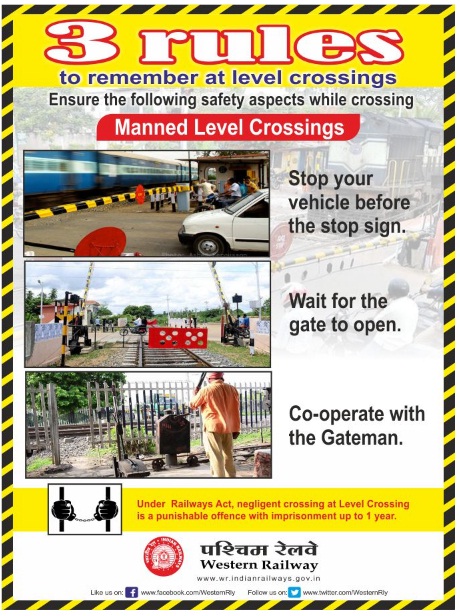 Remember Rules for Safety Level Crossing - IRCTC NEWS I INDIAN RAILWAY NEWS