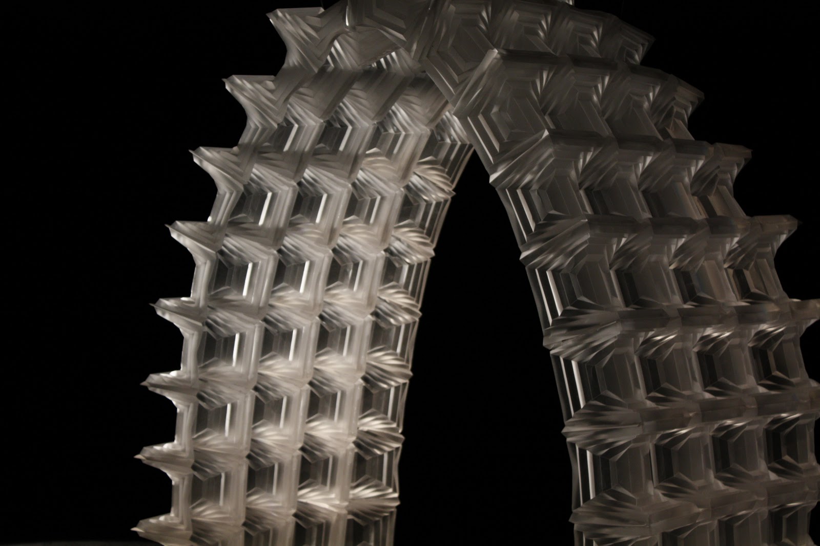 Digital Fabrication: Parallel Pleated Origami Arch - Mathew Schwartz