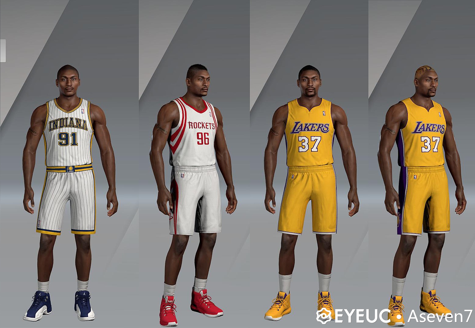 NBA 2K21 Ron Artest Cyberface and Body Model by Aseven7