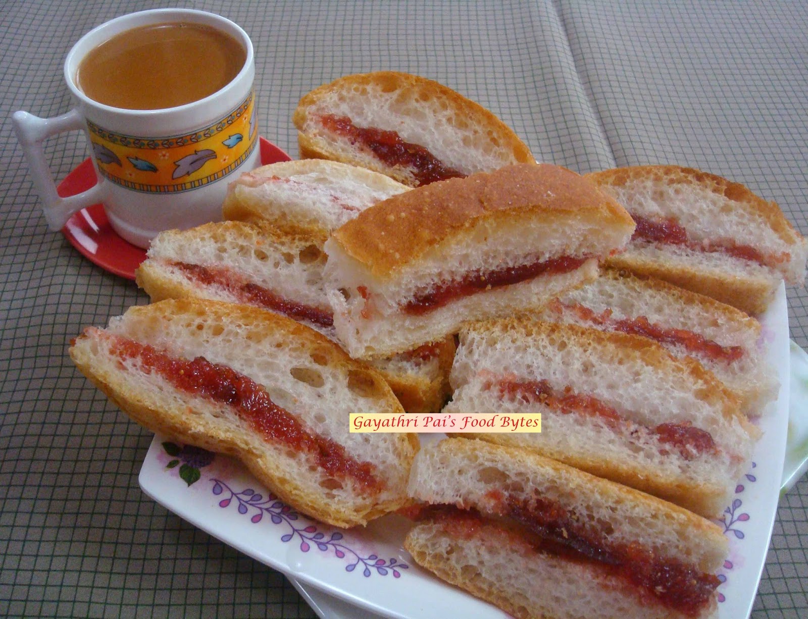 Gayathri Pai's Food Bytes: Brun / Kadak Pav with homemade fresh Fig Jam ...