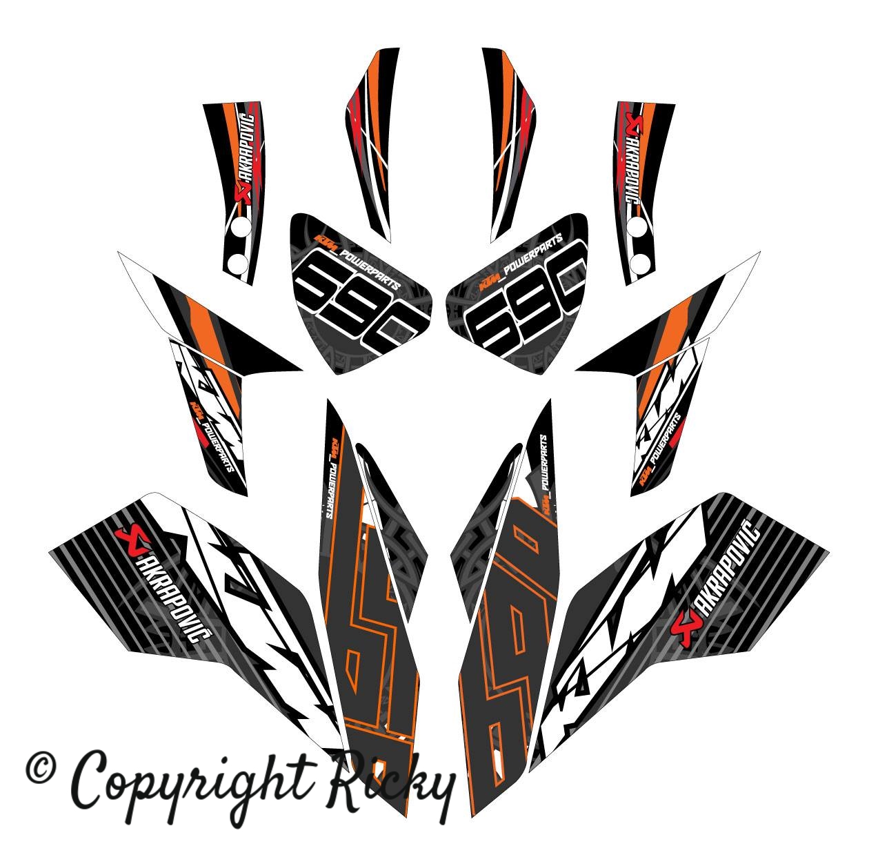 KTM duke 690 tank side stickers | KTM Forums