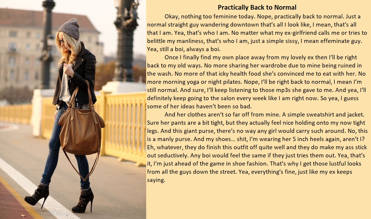 Feminization Beauty Within: TG Captions & Stories: Practically Back to ...