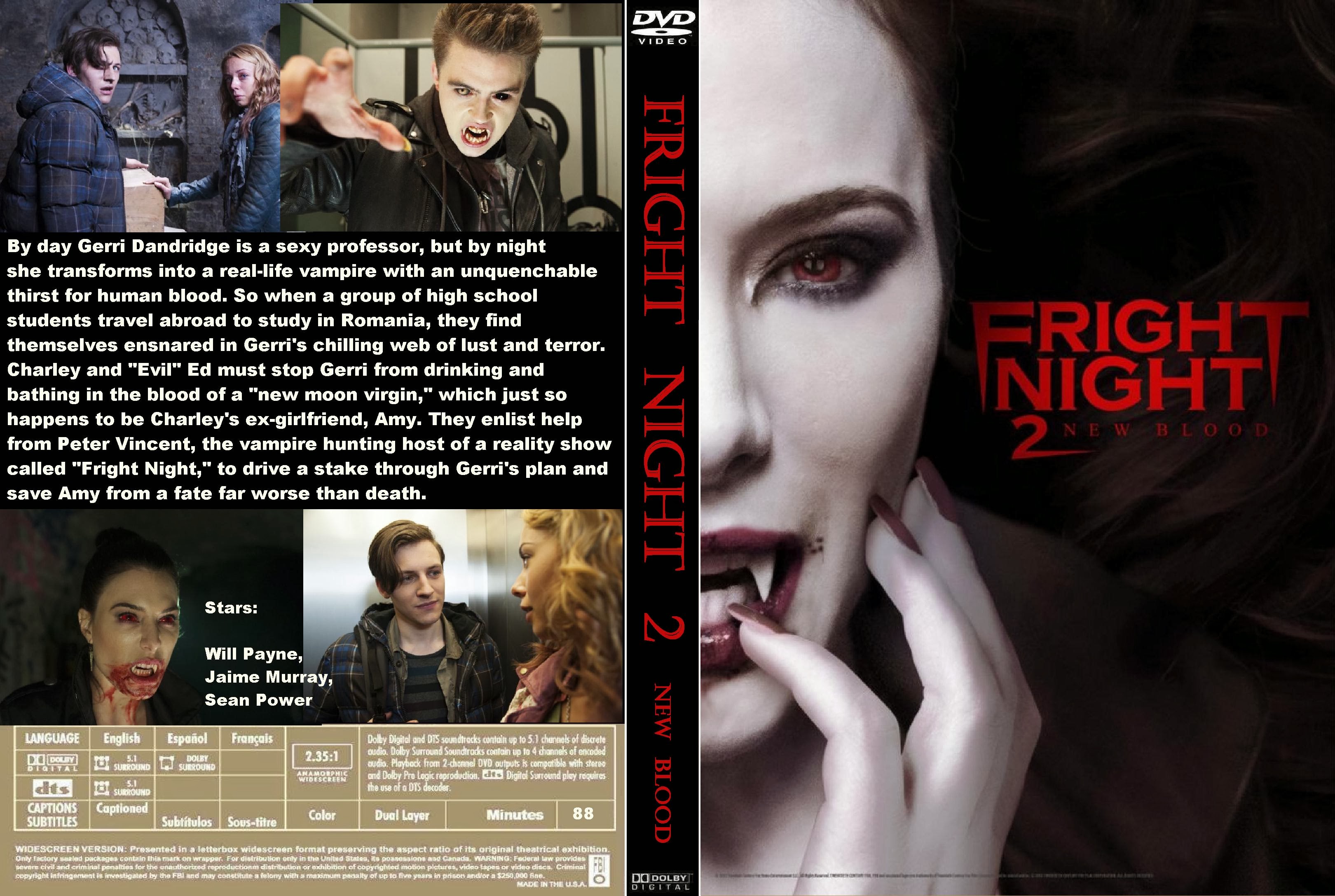 Capa DVD Fright Night 2 New Blood - DVD Cover - Baixar Capas de Filmes ...