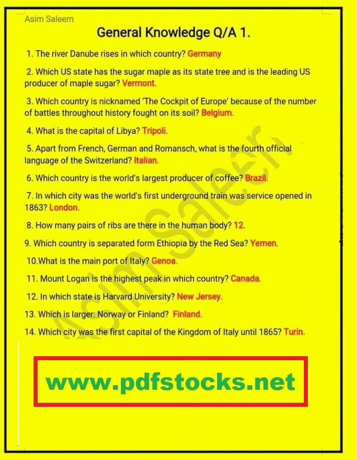 300 General Knowledge Mcqs With Answers KHANBOOKS 300-general-knowledge-mcqs-with-answers-khanbooks