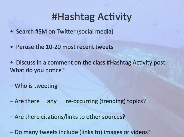 Effective Social Media Communication :: Winter 2014: #Hashtag Activity