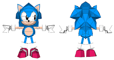 Paper & Craft: Sonic Classic papercraft