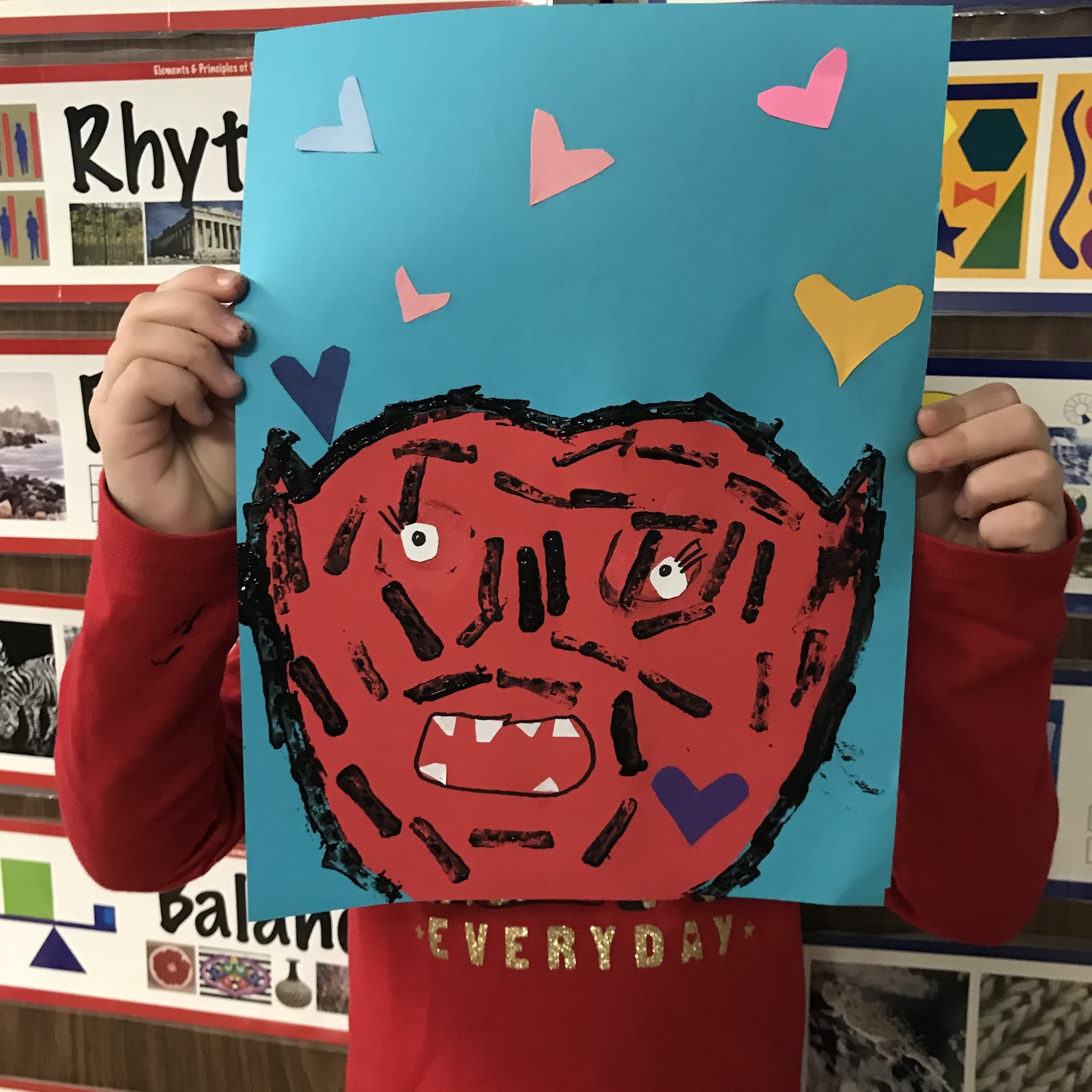 Elements of the Art Room: 1st grade Love Monsters