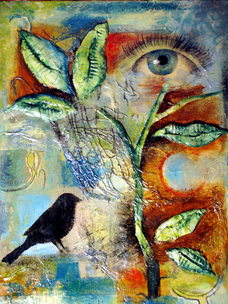 Mixed Media Manic: COLLAGE PAINTINGS WITH BIRD SYMBOLISM