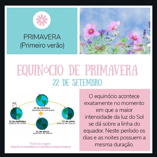 CLUBE DE CIÊNCIAS: Equinócio da Primavera