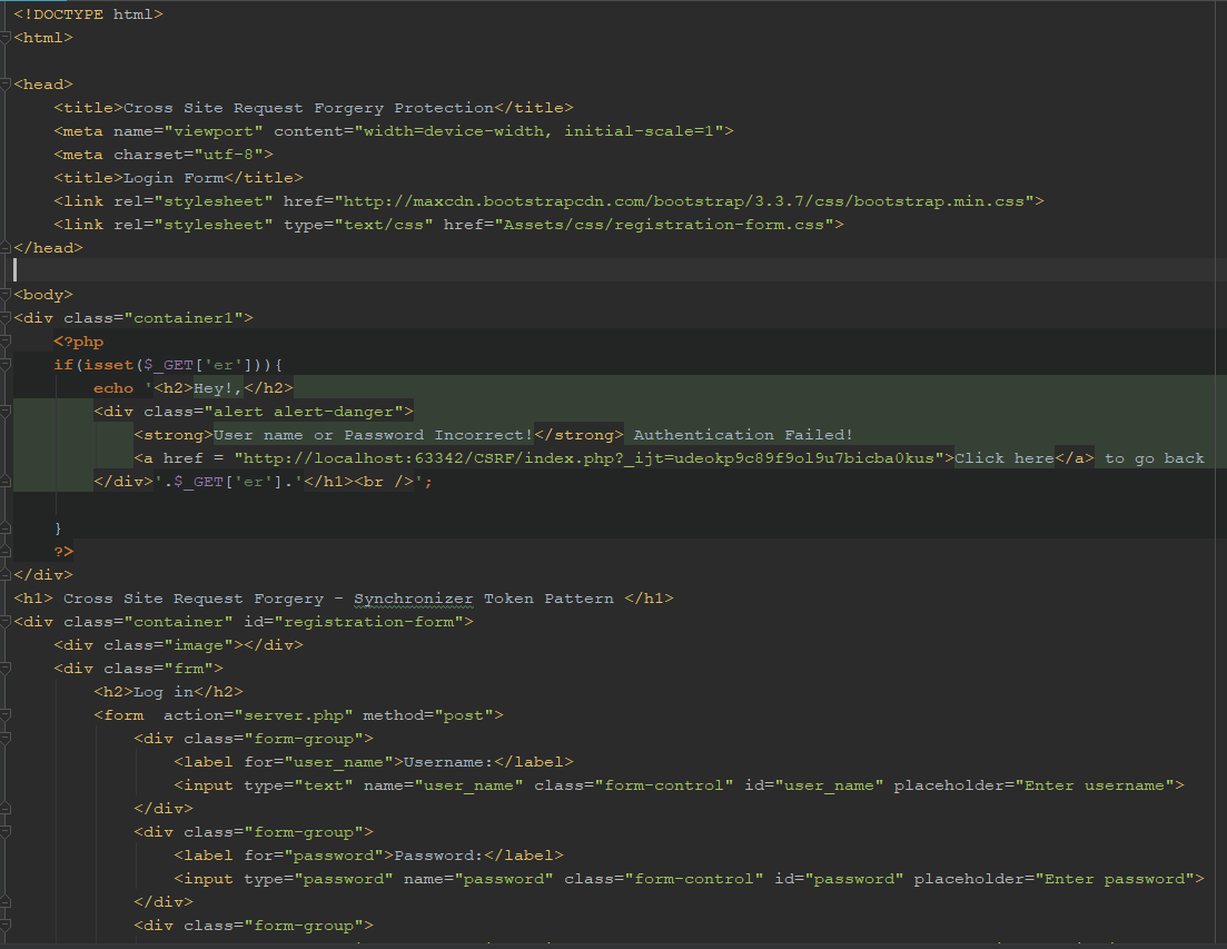 Synchronizer Token Pattern