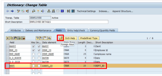 Foreign Keys in SAP ABAP