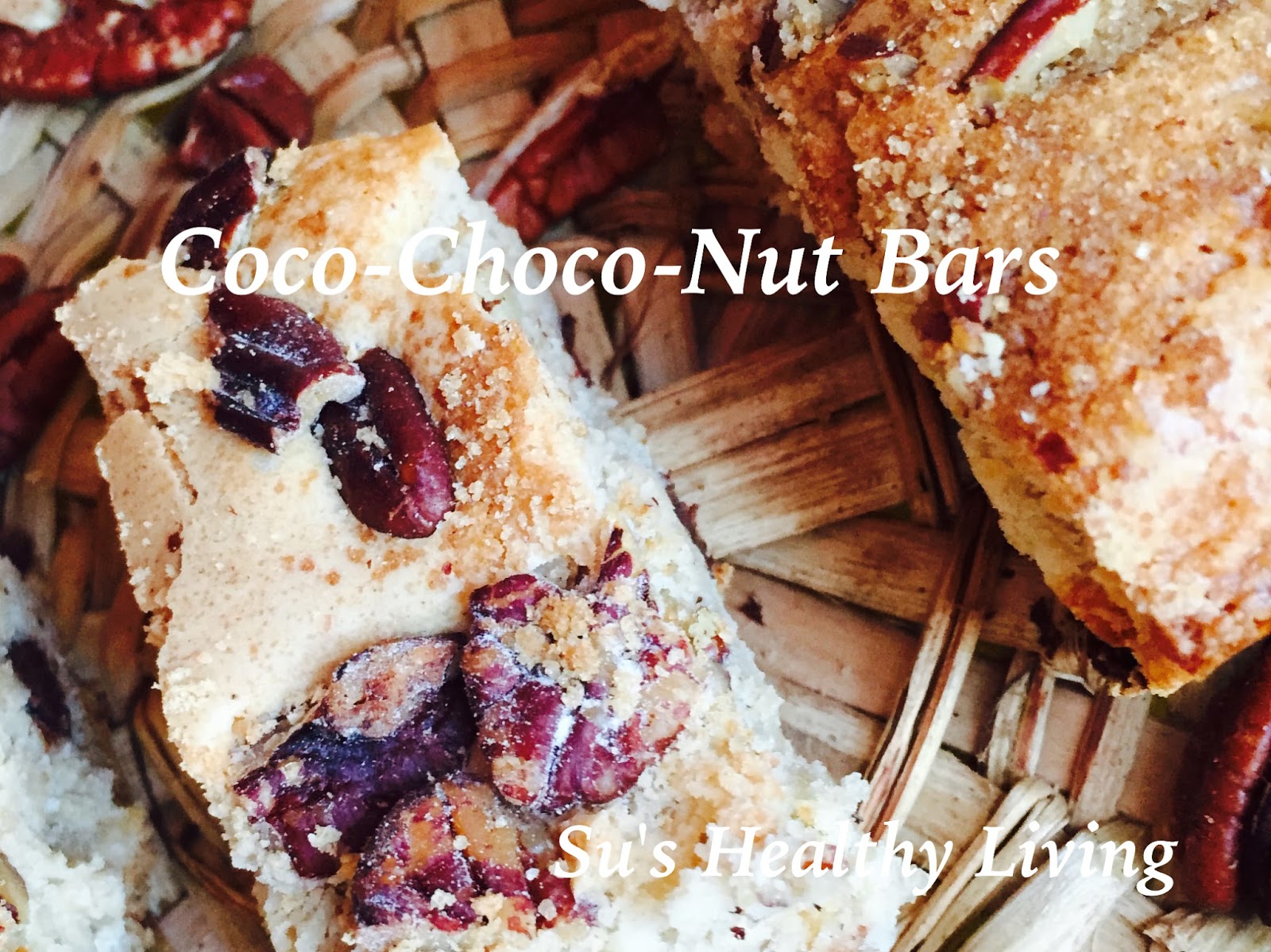 Su'sHealthyLiving: Coco-Choco-Nut Bars ;Meatless Monday