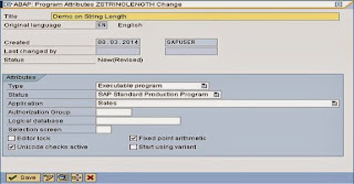 Finding String Length in SAP ABAP. | SAP ABAP Online Tutorials