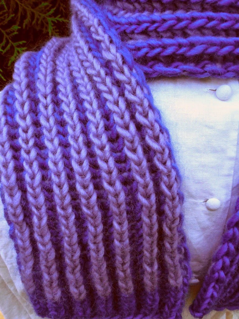 The Fiber Bug: Brioche Rib Scarf Pattern Now Available!