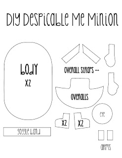 My Slice of Life: DIY Felt Minions - Free Printable Pattern