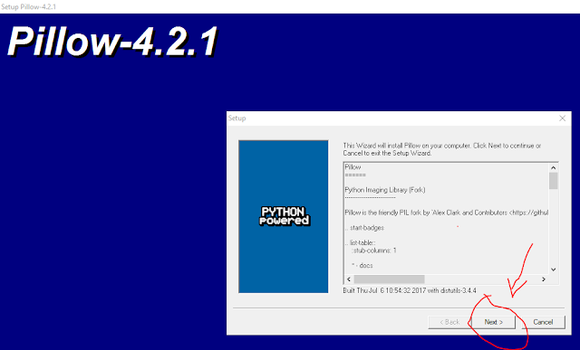 Cara install pillow di windows menggunakan exe ~ Belajar Python