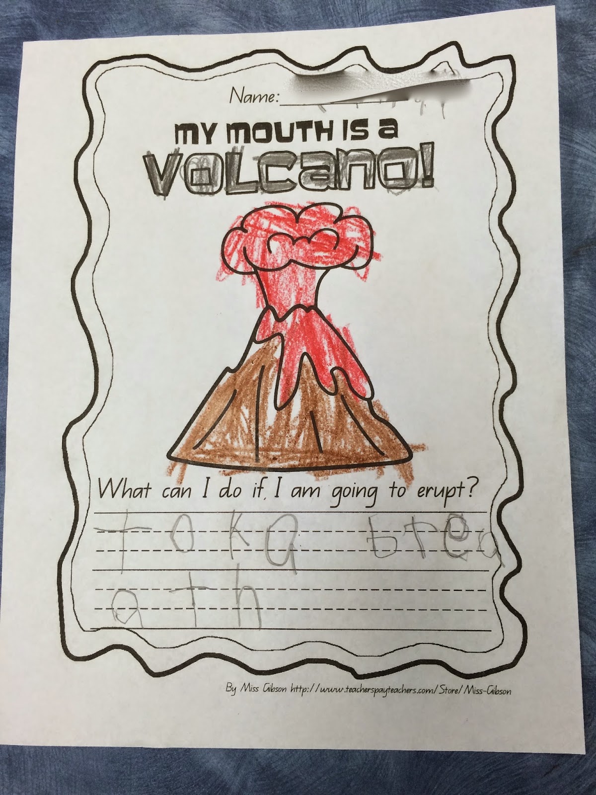 Ms. Sepp's Counselor Corner: My Mouth is a Volcano